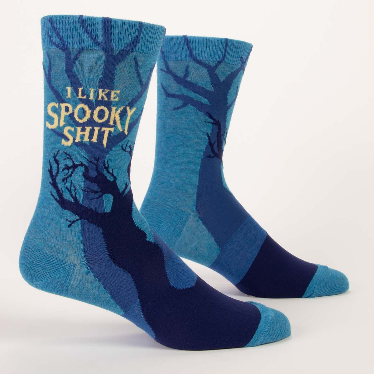 BLUQ I Like Spooky Shit Men's Crew Socks — Bird in Hand