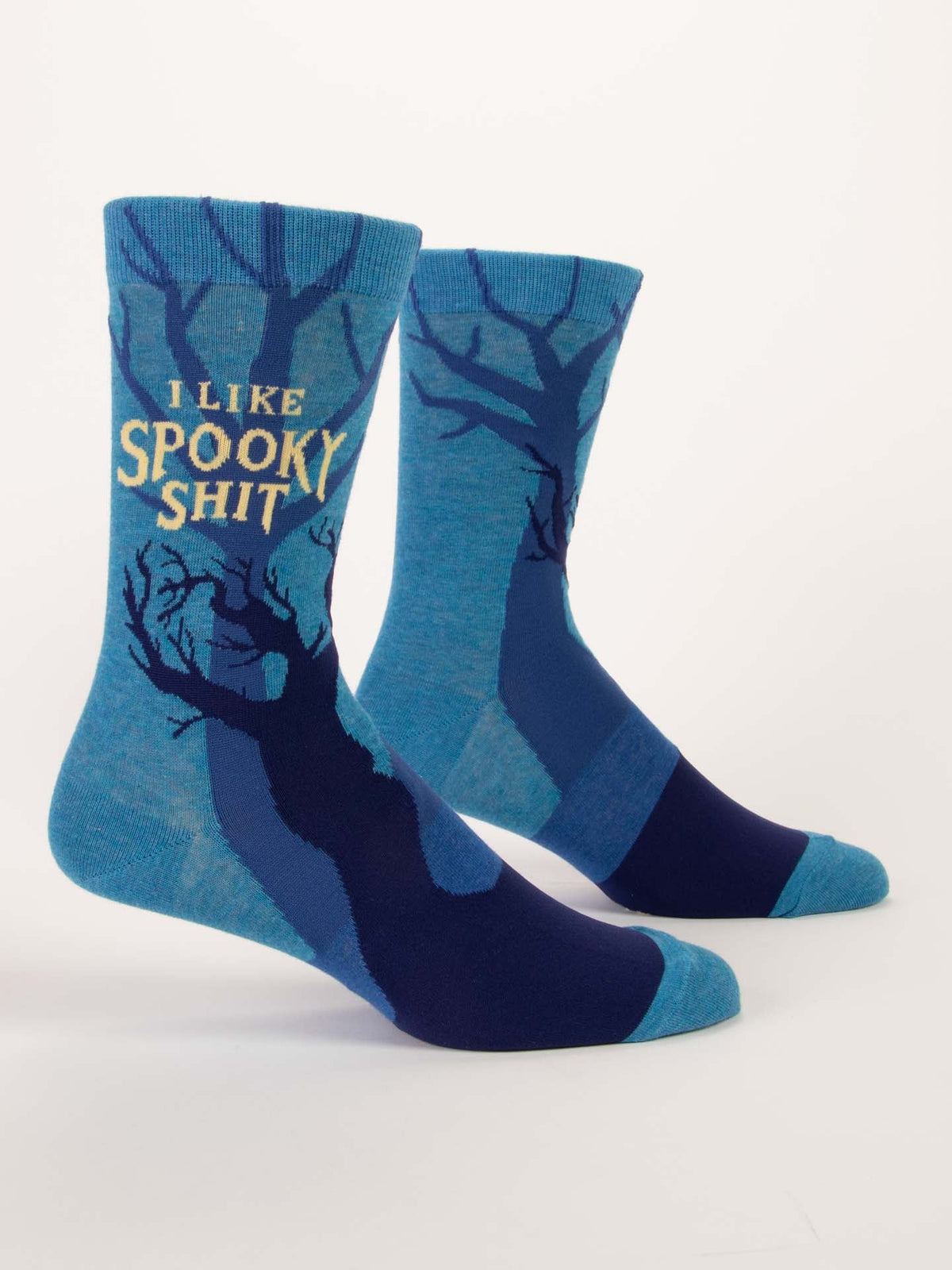 BLUQ I Like Spooky Shit Men's Crew Socks — Bird in Hand