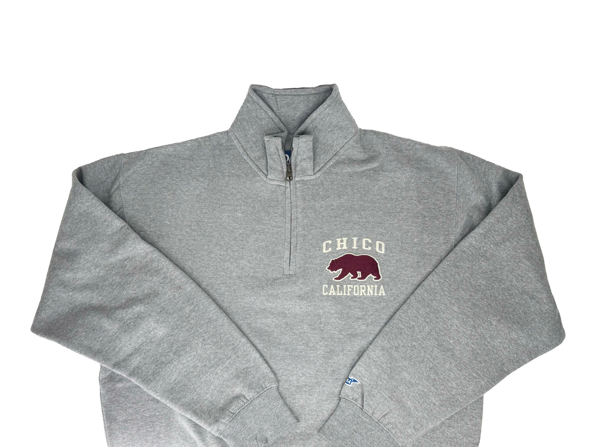 Chainmail Bear Logo Chico Quarter Zip Sweatshirt — Bird in Hand