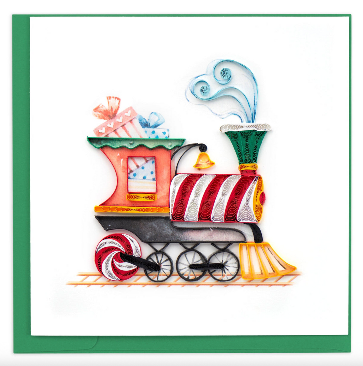 Christmas Train Blank Quilling Card — Bird in Hand