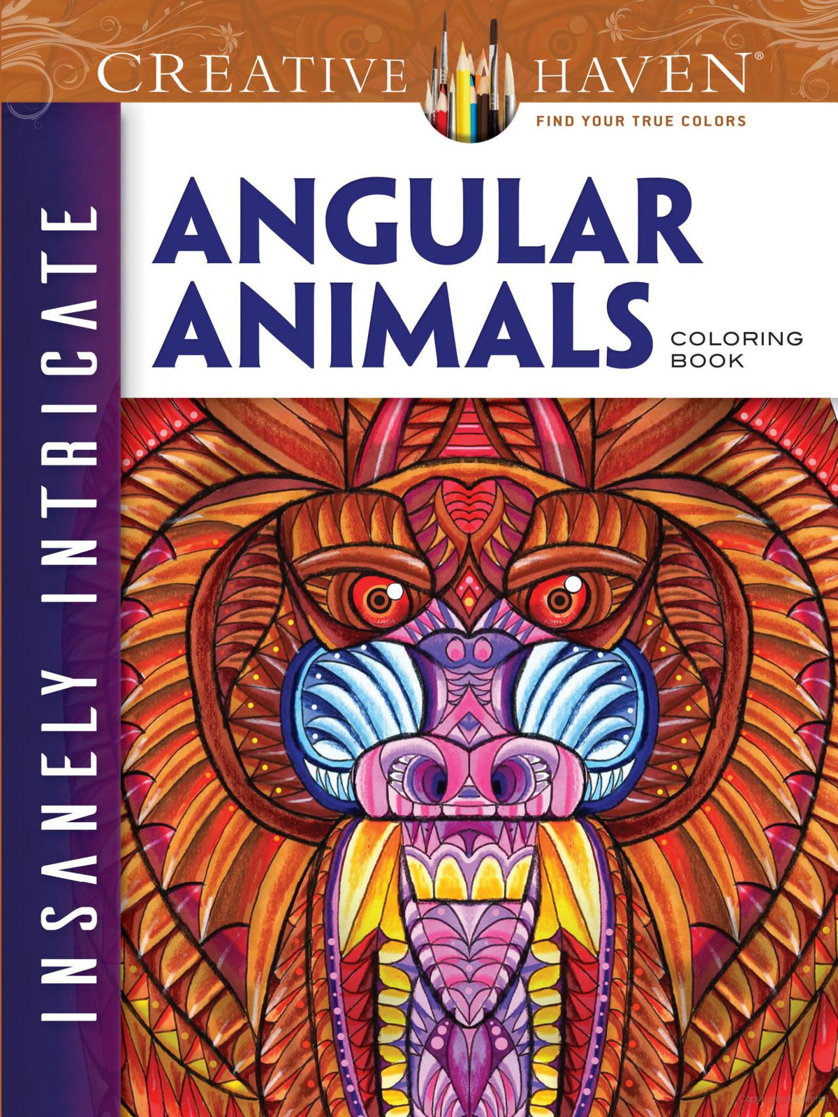 DVR Creative Haven® Coloring Book: Angular Animals — Bird in Hand