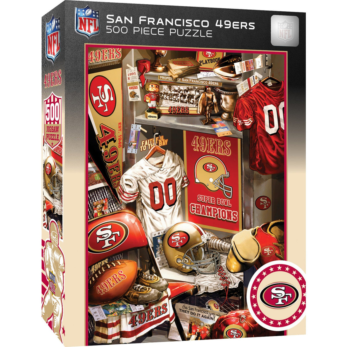 San Francisco 49ers Locker Room 500 Piece NFL Puzzle — Bird in Hand