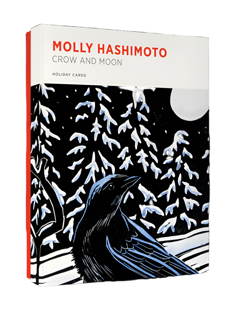 Molly Hashimoto Crow And Moon Boxed Holiday Cards — Bird in Hand