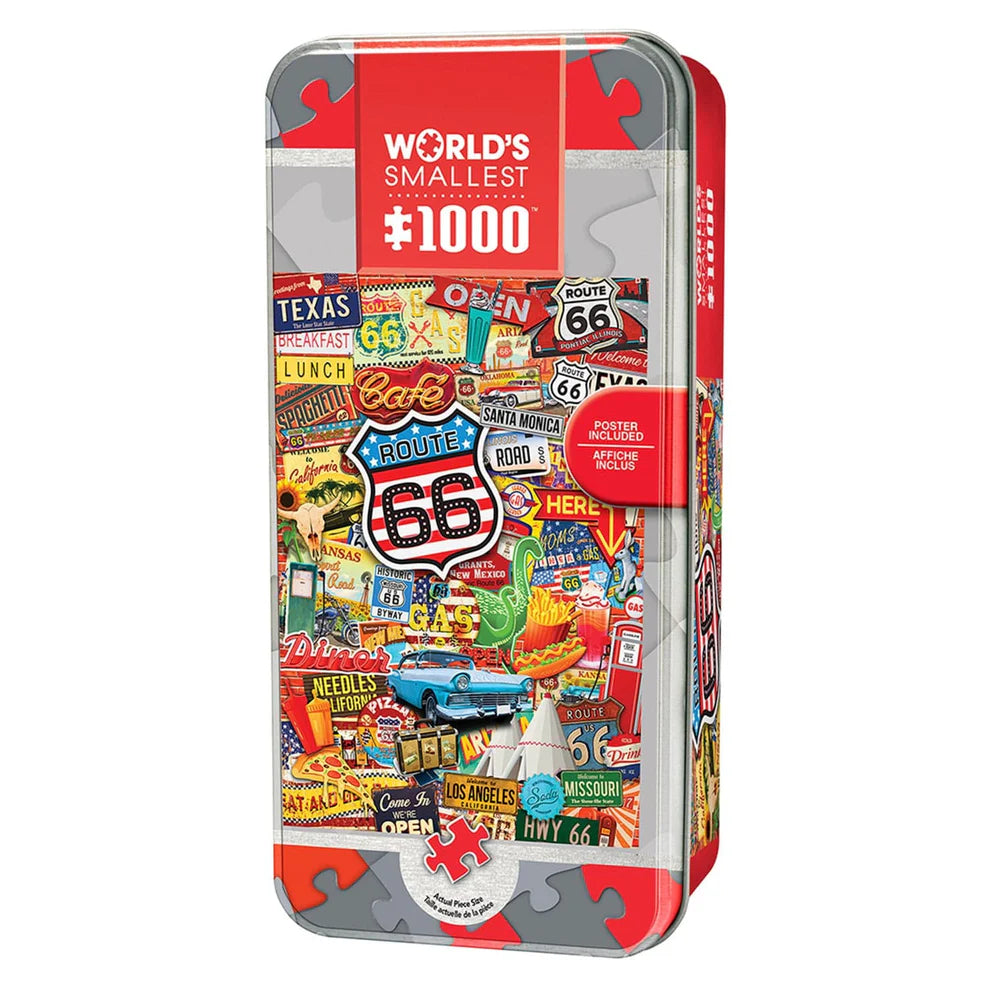 Route 66 - World's Smallest 1000 Piece Puzzle — Bird in Hand