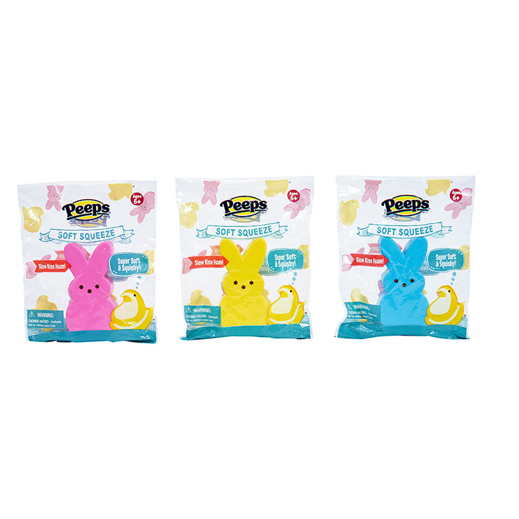 Peeps Slow Rise Foam Squeeze Asst colors Bunny, Chick, — Bird in Hand