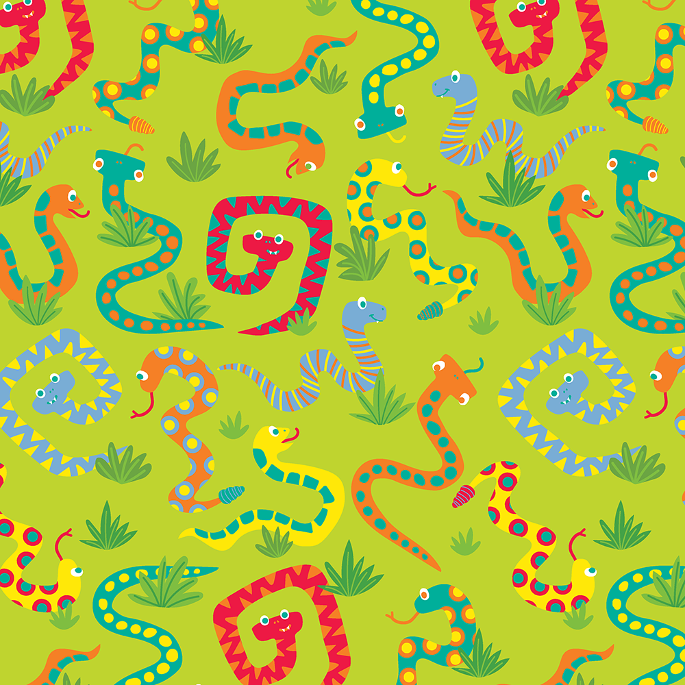 Wrapping Paper - Silly Snakes — Bird in Hand