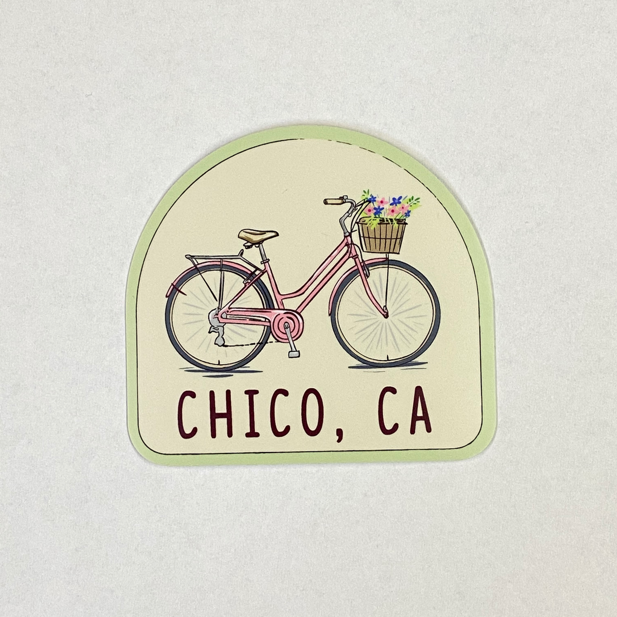 Chico Sticker - Bike With Basket — Bird in Hand