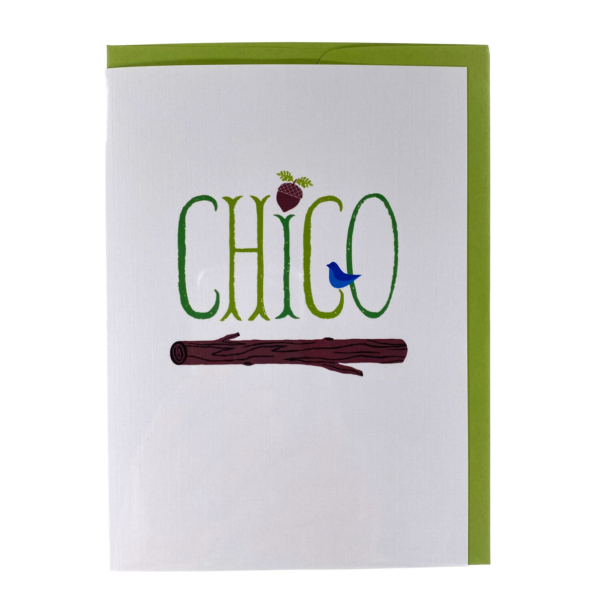 Chico Acorn Town - Blank Greeting Card — Bird in Hand